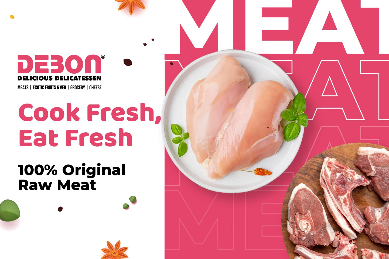 Debon Gourmet Store in Noida Fresh Chicken | mutton | Sea food